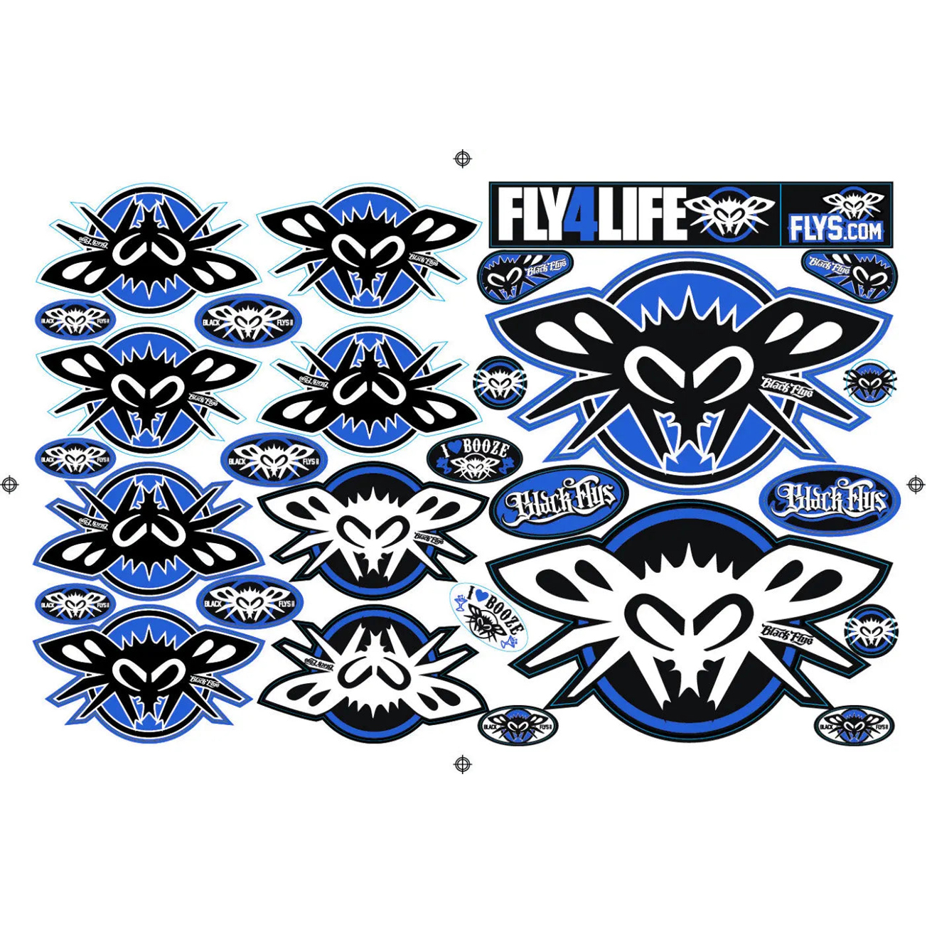 Team Sticker Packs | Sunglasses Black Flys and Fly Girls